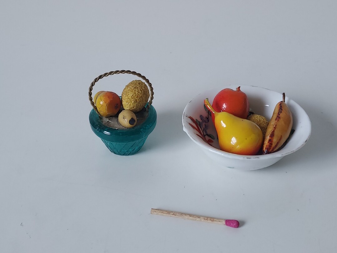 Antique Miniature Fruit Bowl or Basket - Etsy