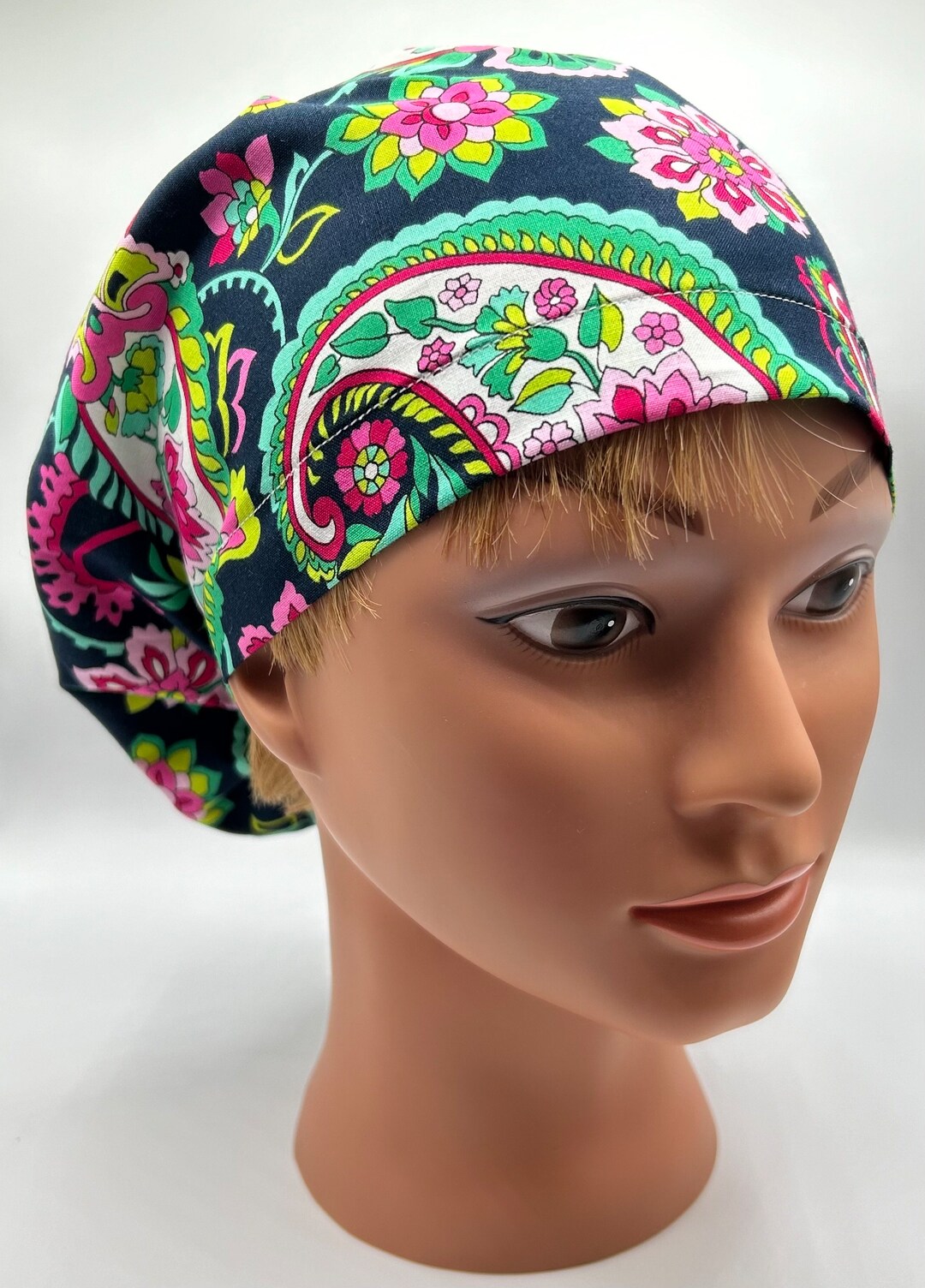 Paisley, Black With Multi Colours, EURO, XL Euro or SKULL Surgical ...