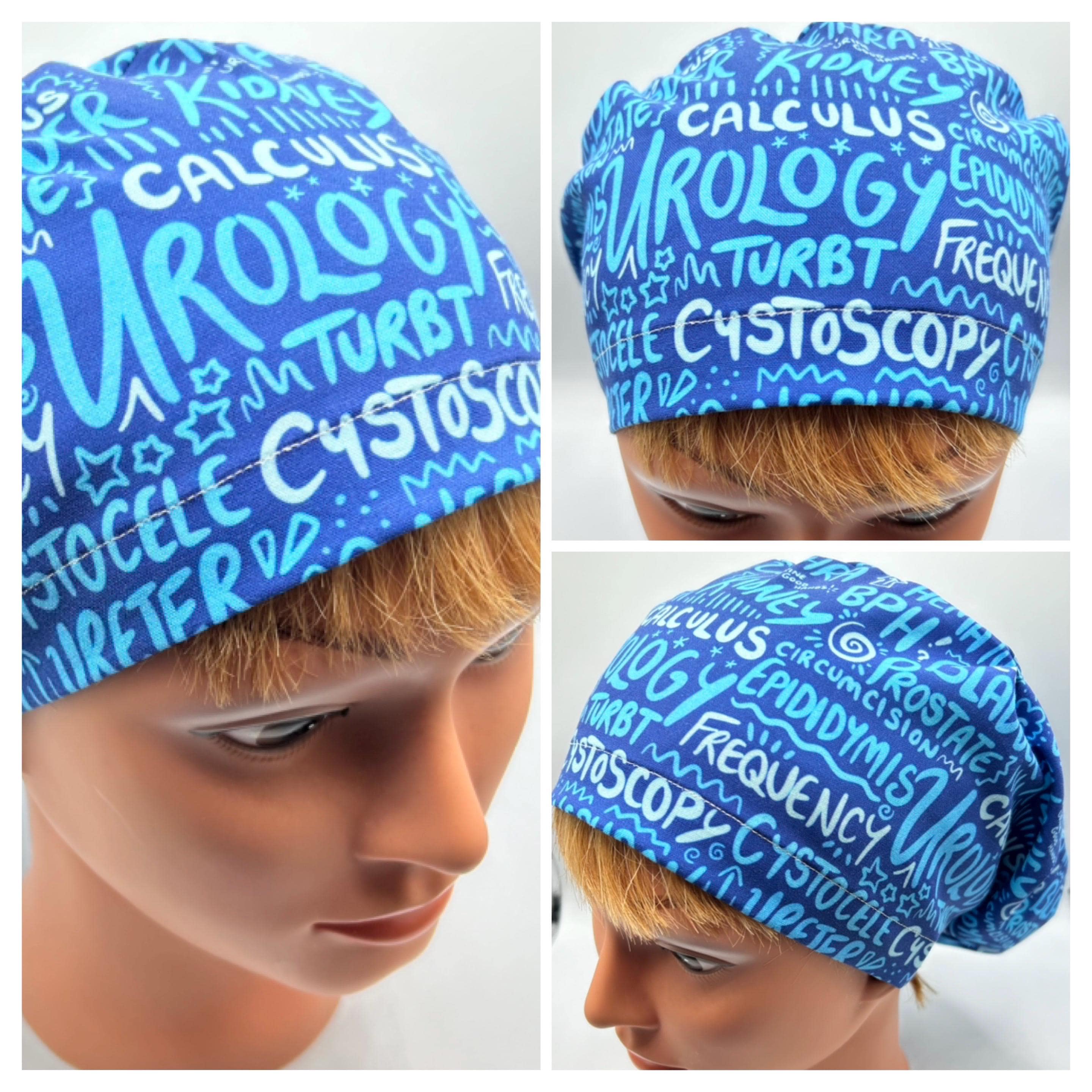 Urology Urologist EURO, XL Euro or SKULL Surgical Scrub Caps | Doctor ...