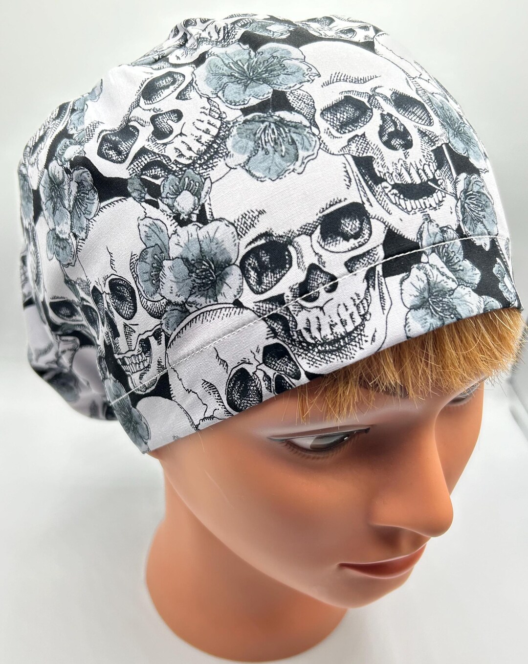 Skulls, EURO Scrub Cap (medium/long Hair), XL Euro (long/thick Hair ...