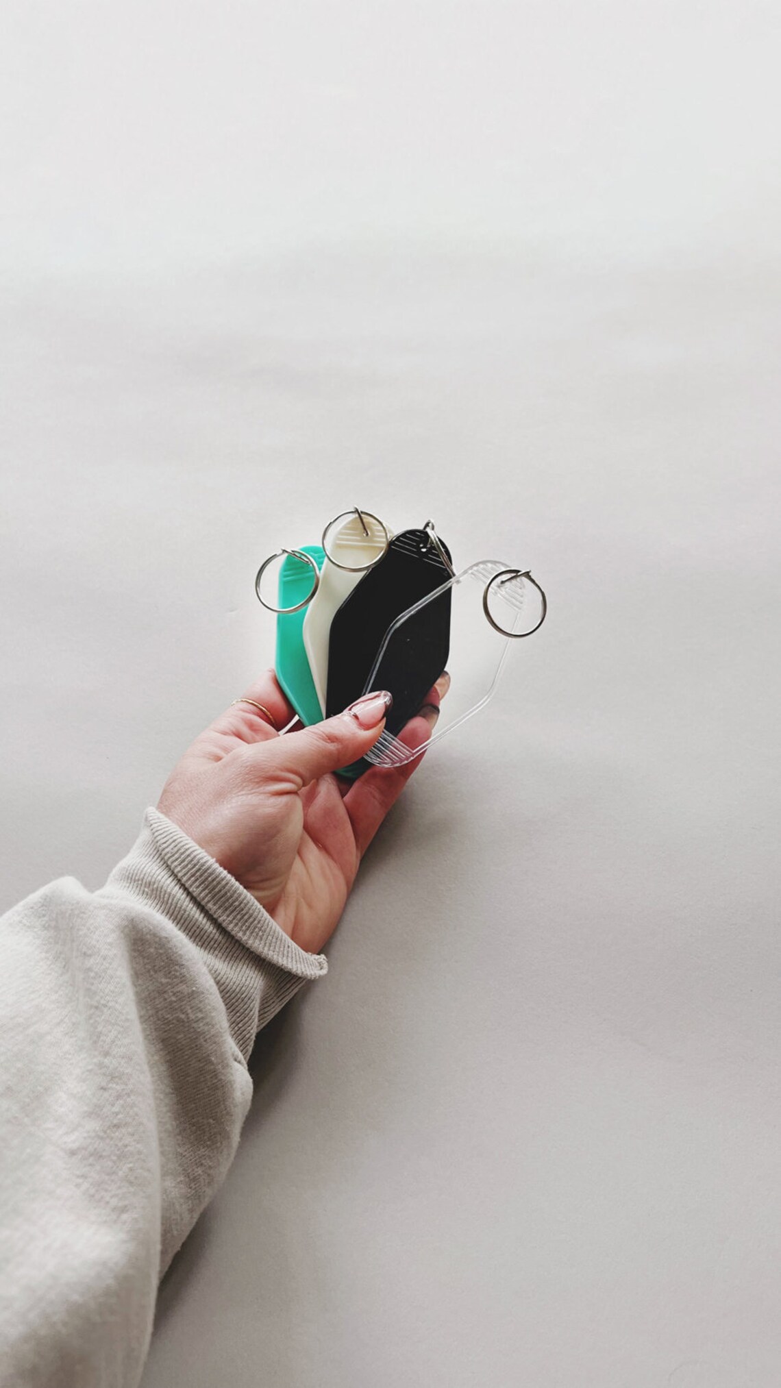 Plastic Keychain Blank Motel Keychain Keychain Blank White - Etsy