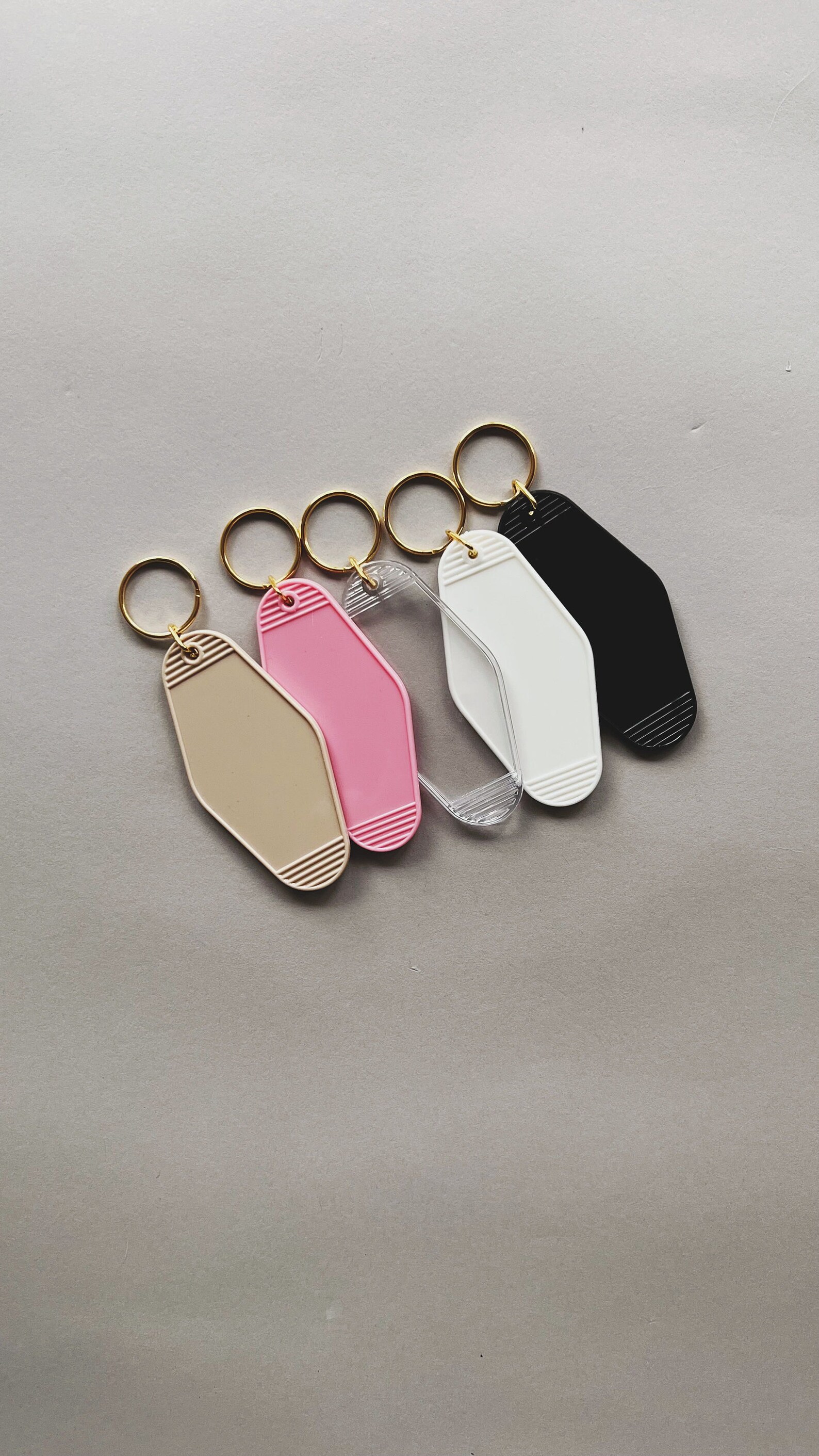 Plastic Keychain Blank Motel Keychain Keychain Blank White - Etsy