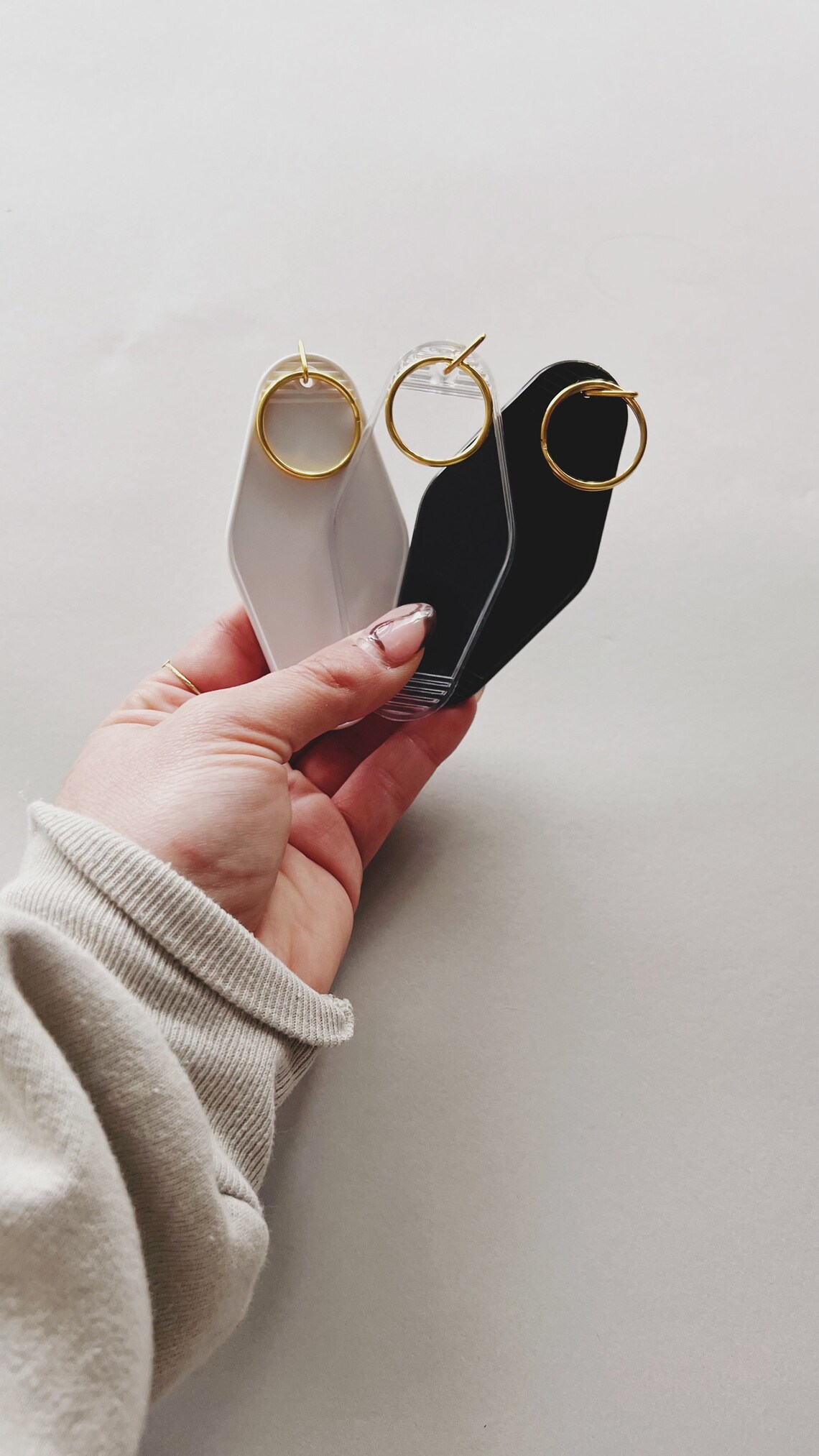 Plastic Keychain Blank Motel Keychain Keychain Blank White - Etsy