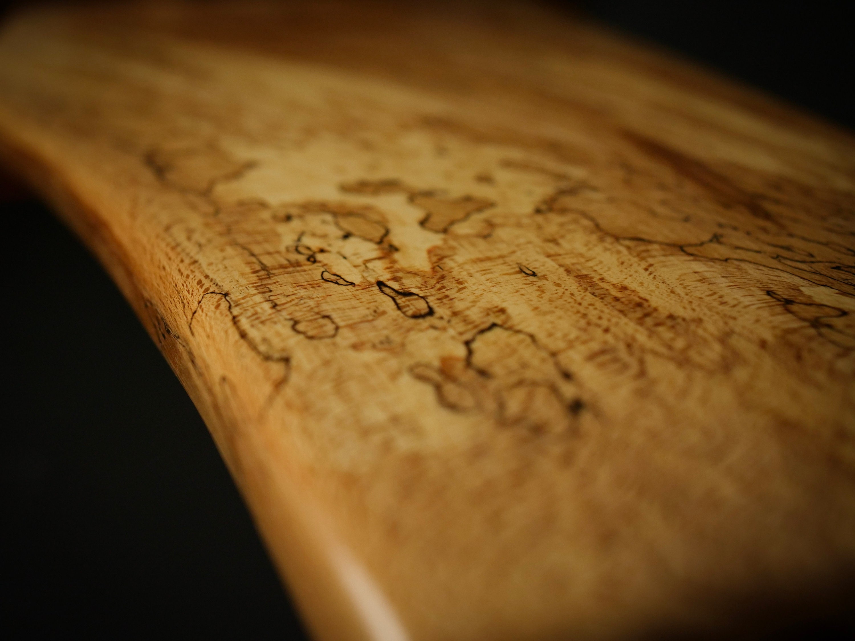 Spalted Beech Minimalist Coffee Table - Etsy