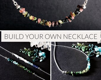 Custom Gemstone Necklace for Personalized Crystal Intentions | Etsy