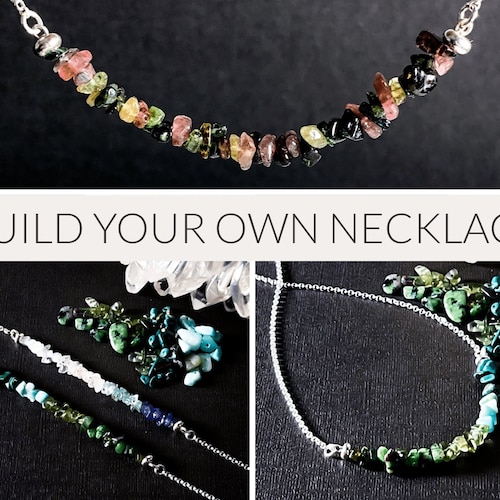 Build Your Own Custom Necklace With Personalized Crystal - Etsy