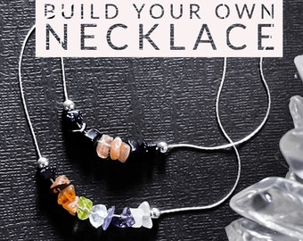 Build Your Own Custom Necklace With Personalized Crystal | Etsy