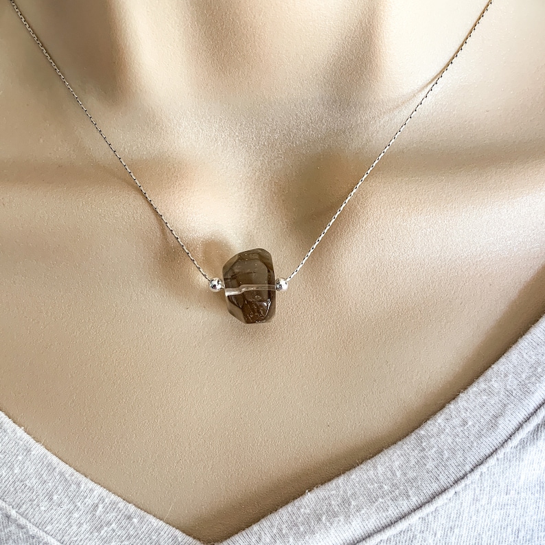 Smoky Quartz Pendant Smokey Quartz Necklace Gemstone Necklace - Etsy
