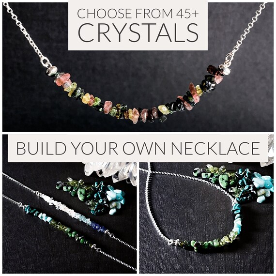 Create Your Own Custom Gemstone Necklace for Personalized - Etsy