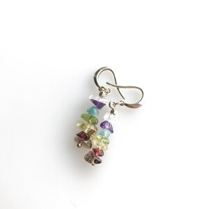 Chakra Earrings Mindfulness Gift, Raw Crystal Earrings, Positive ...