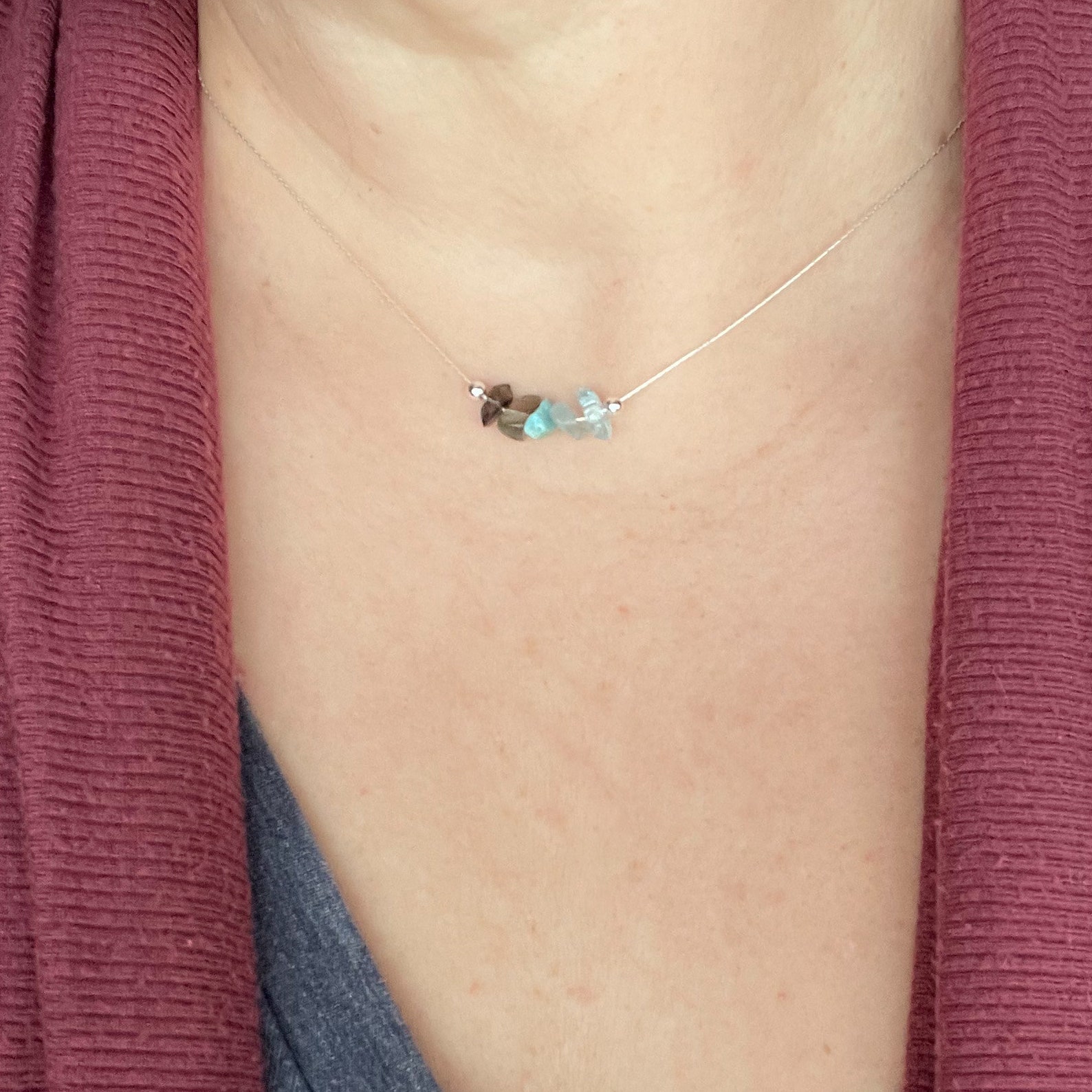 Pisces Necklace Raw Crystals Zodiac Sign Astrology Choker - Etsy