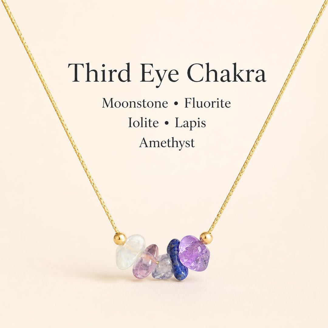 Third Eye Necklace Chakra Healing Jewelry Women Spiritual Yoga ...