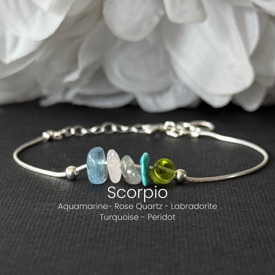 Scorpio Bracelet Astrology Gifts Anklet Zodiac Gift - Etsy