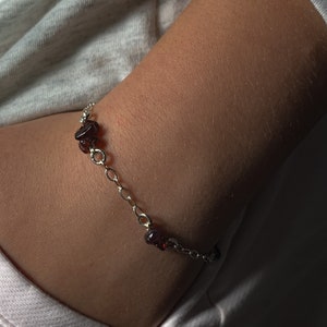 Raw Ruby Crystal Bracelet Genuine Natural Healing Crystals Positivity ...