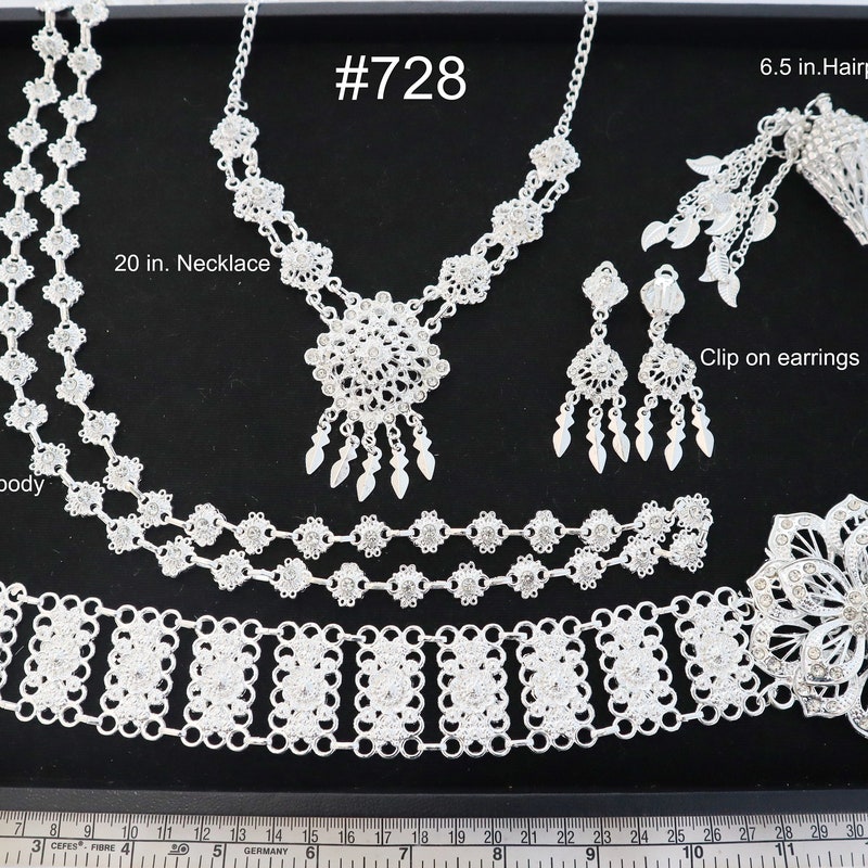 Red Green Clear Jewelry Set - Etsy