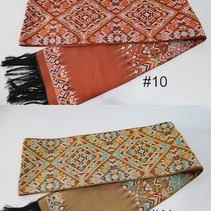 Brocade Sash: Thai Laos Costume Shawl, Waistband, Table Runner - Etsy