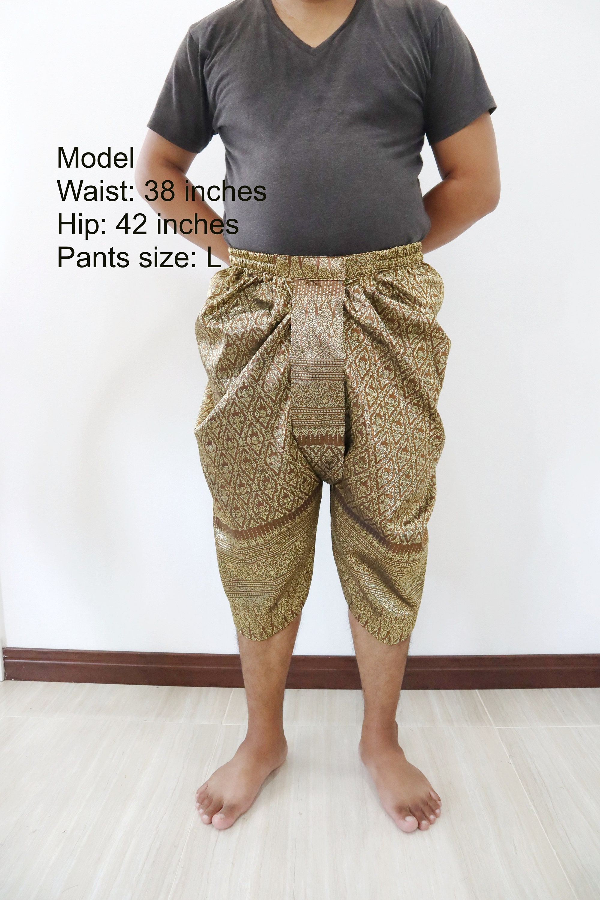 Unisex Thai Kaben Pants: Traditional Temple Costume, S-3XL - Etsy