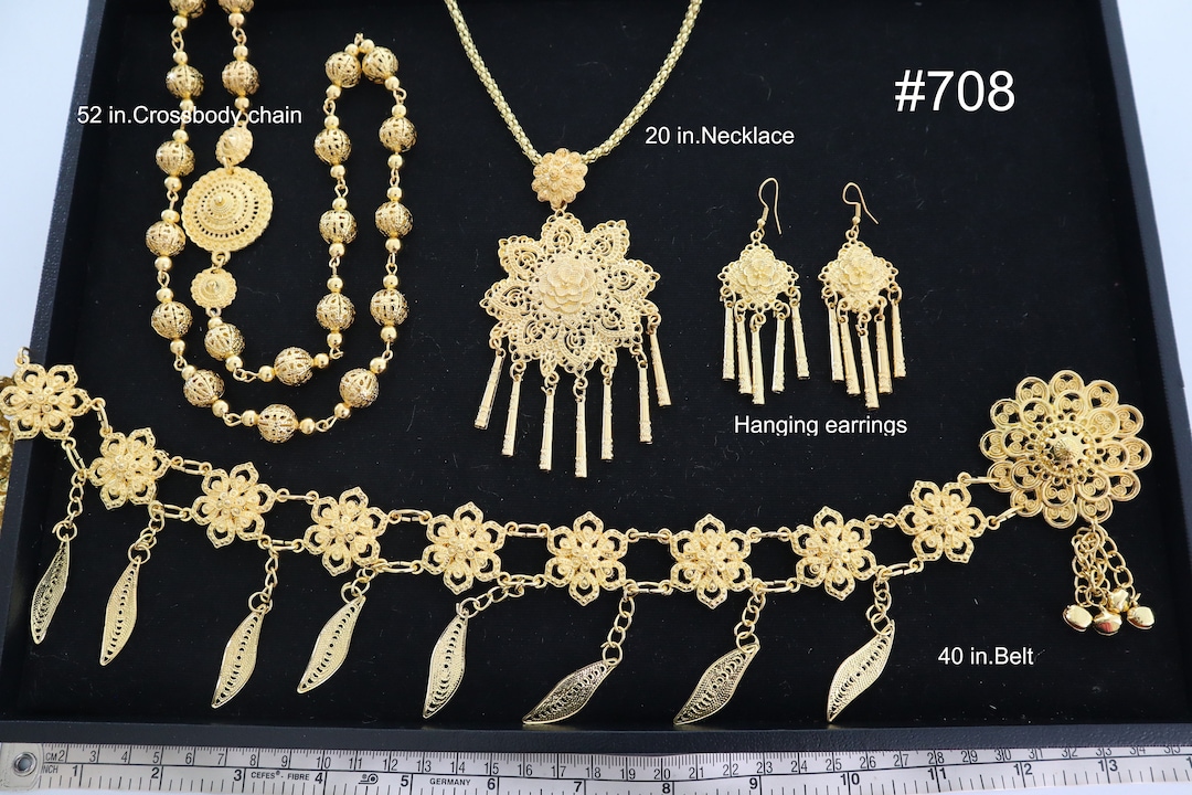 Thai Accessories Set for Thai Wedding Dress, Thai Style Jewelry for ...