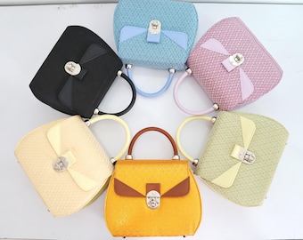 Faux Silk and Cotton Cloth Bag, Women's Handbag for Traditional Thai ...
