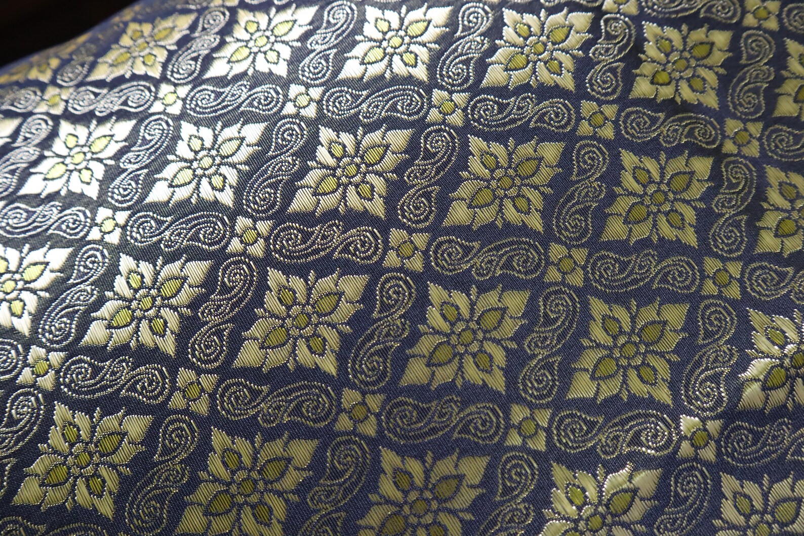 80x102 Inches Thai Brocade Fabric With Thai Ancient Pattern | Etsy