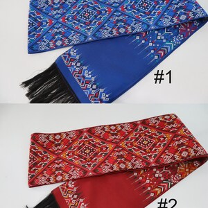 Brocade Sash: Thai Laos Costume Shawl, Waistband, Table Runner - Etsy