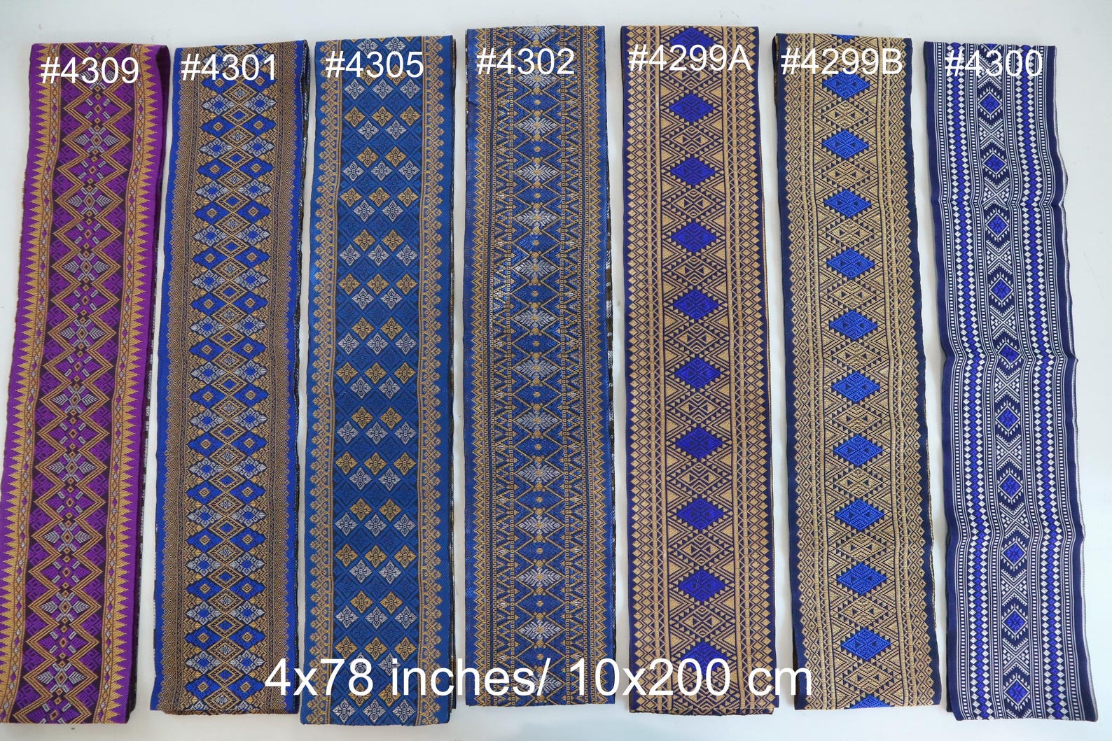 Brocade Sash Shawl Pabiang: Thai Laos Khmer Traditional Dress Accessory ...