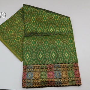 32x66 Inches of Each Piece Lao Sinh Materials, Unstitched Brocade Faux ...