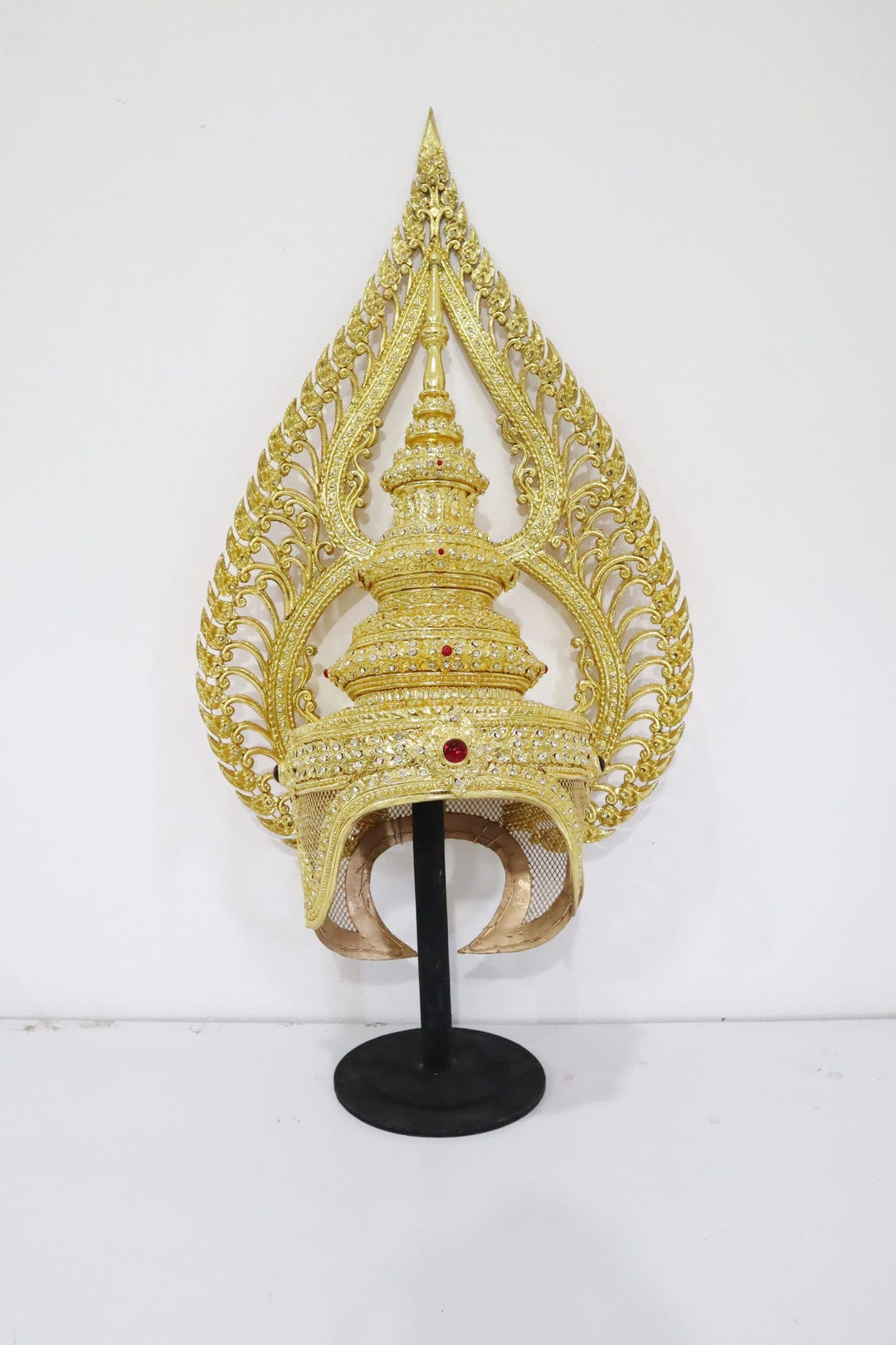 Handmade Costume Headpiece for Men, Temple Performance Prop, Headdress ...