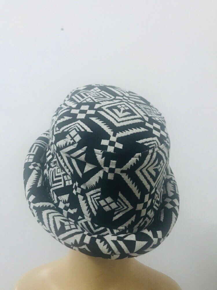 Navajo Hippie Bucket Geri Roll Hat Round Brim Boho Bohemian Tribal ...