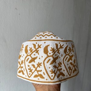 Omani Kufi Koofi Hat Topi Embroidery Handmade Cap Islamic Muslim Size ...