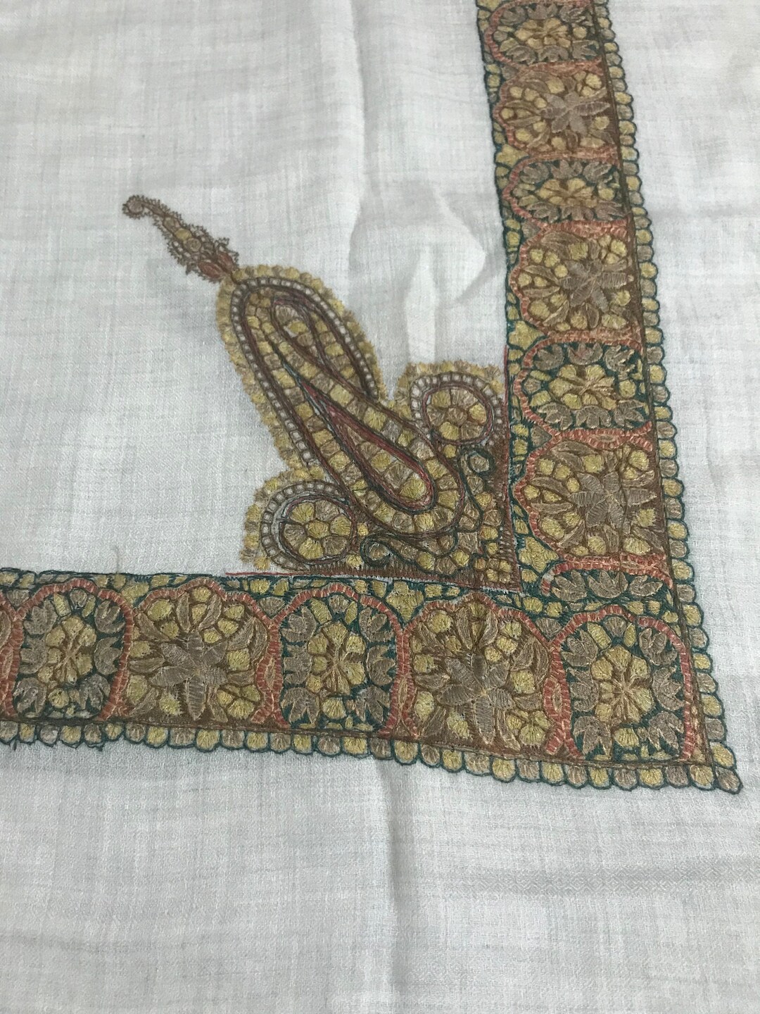 Vintage Style Omani Masar Scarf Shawl Embroidery Dubai Arabian Ramadan ...
