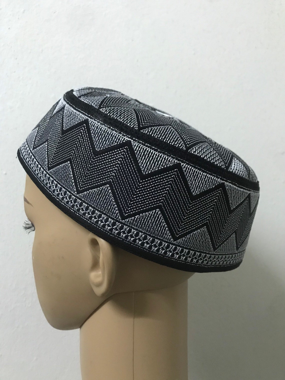 Islamic Men Kufi Hat Kofi Muslim Cap Salat Embroidery Beanie - Etsy