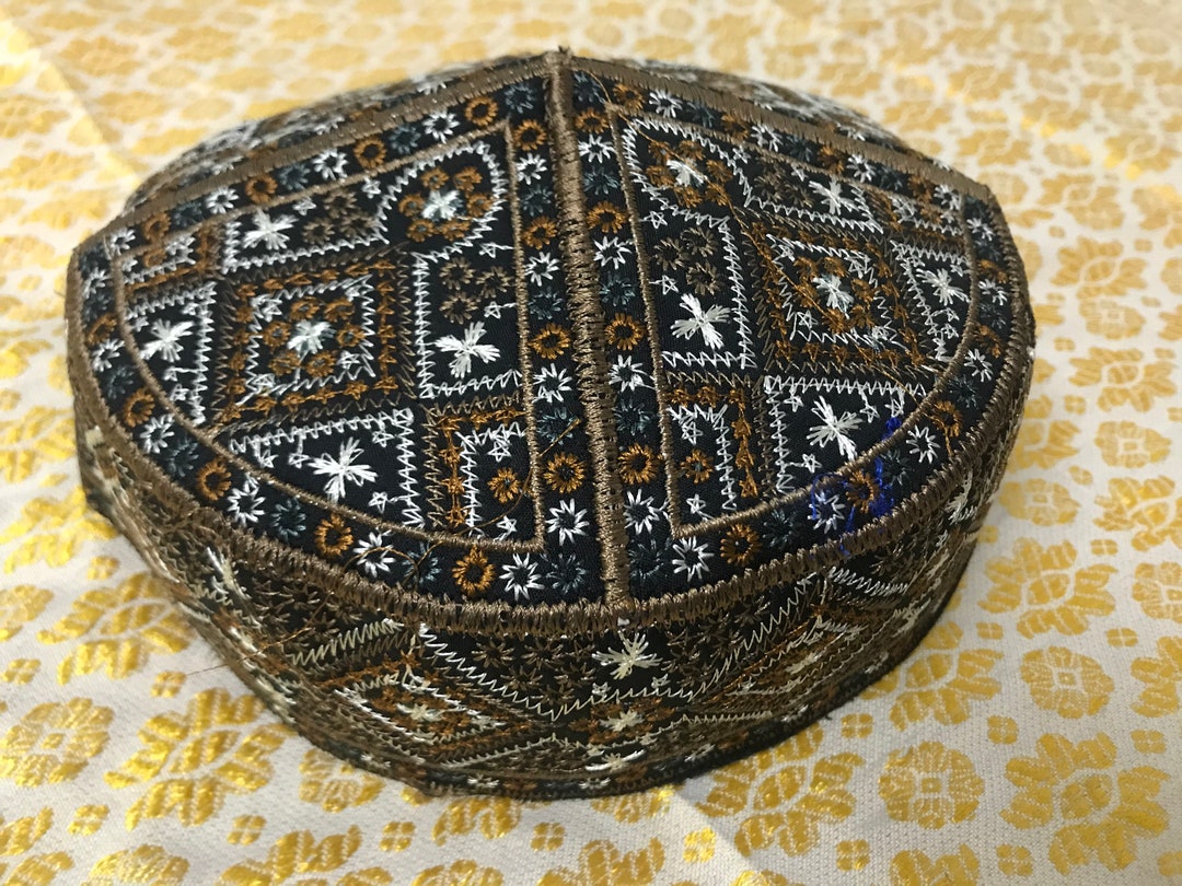 Size 58 F3 Tribal Vintage Cap Islamic Men Hat Muslim Salat Imam Hat ...