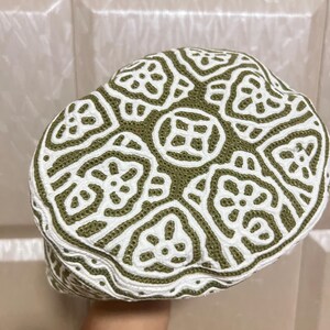 Omani Kufi Koofi Hat Topi Embroidery Handmade Cap Islamic Muslim Size ...