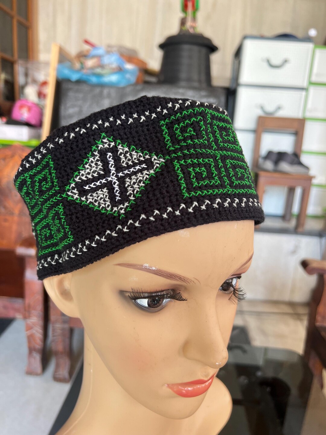 Chirstian Hat Kofi Eastern Orthodoxy Priests Crochet Embroidery Beanie ...