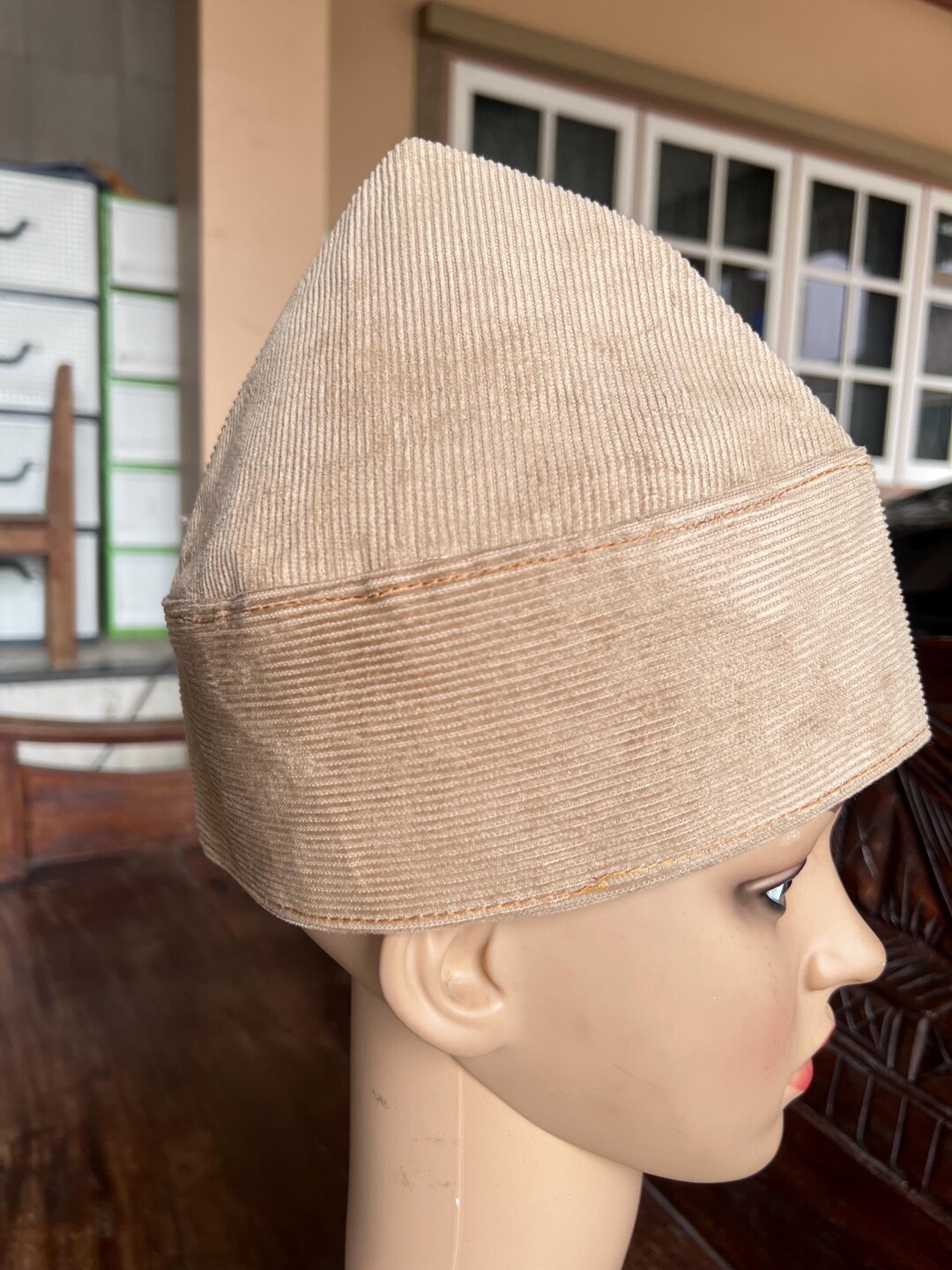 Handmade Islamic Kufi Prayer Sufi Hat Dome Shaped Uzbek Men Inspired ...