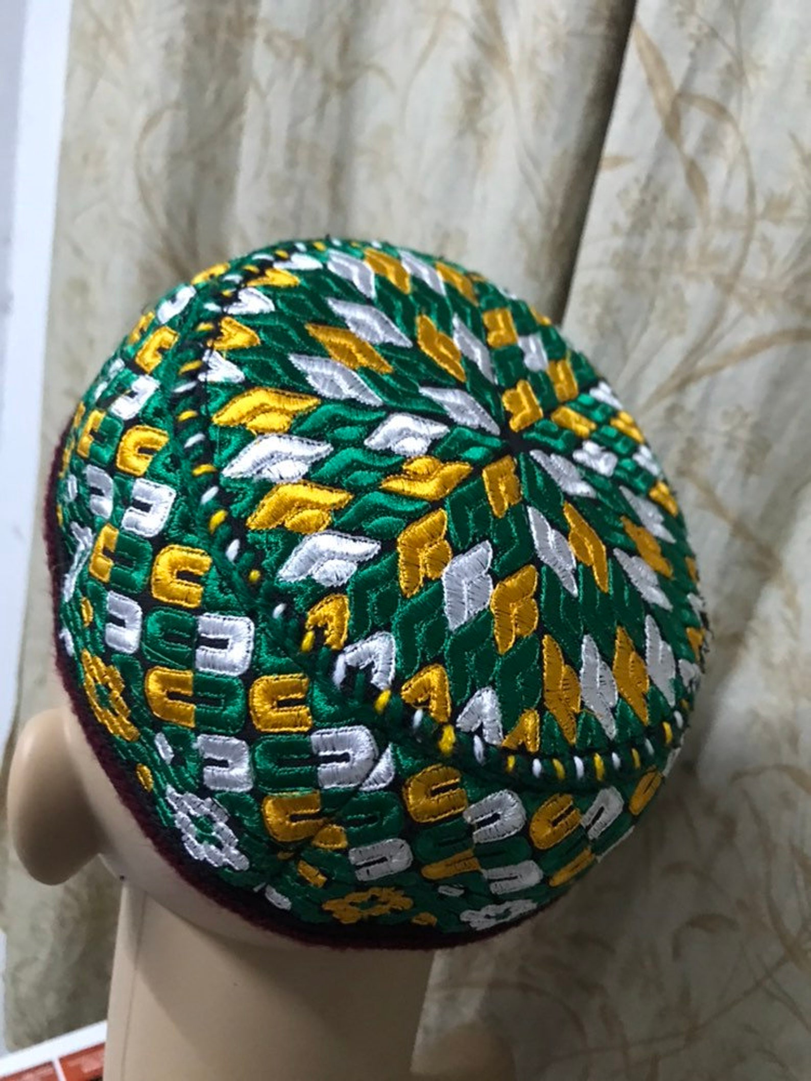 Turkmenistan Hat/ Silk Kofi Muslim Cap/ Salat Hat/ - Etsy UK