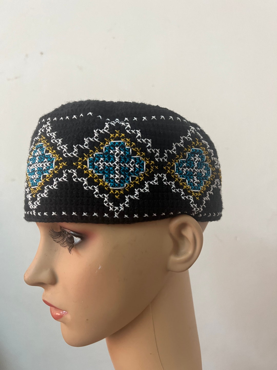 Chirstian Hat Kofi Eastern Orthodoxy Priests Crochet Embroidery Beanie ...