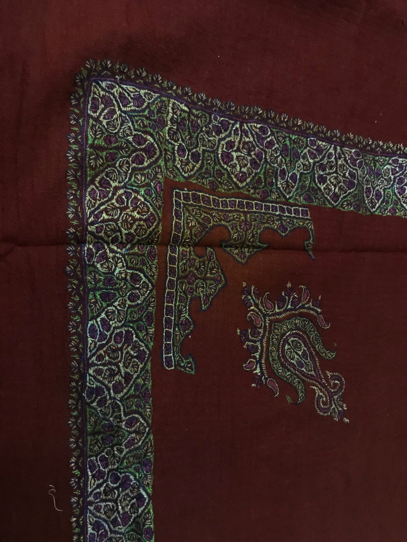 Vintage Style Omani Masar Saudi Scarf Shawl Embroidery Dubai Arabian ...