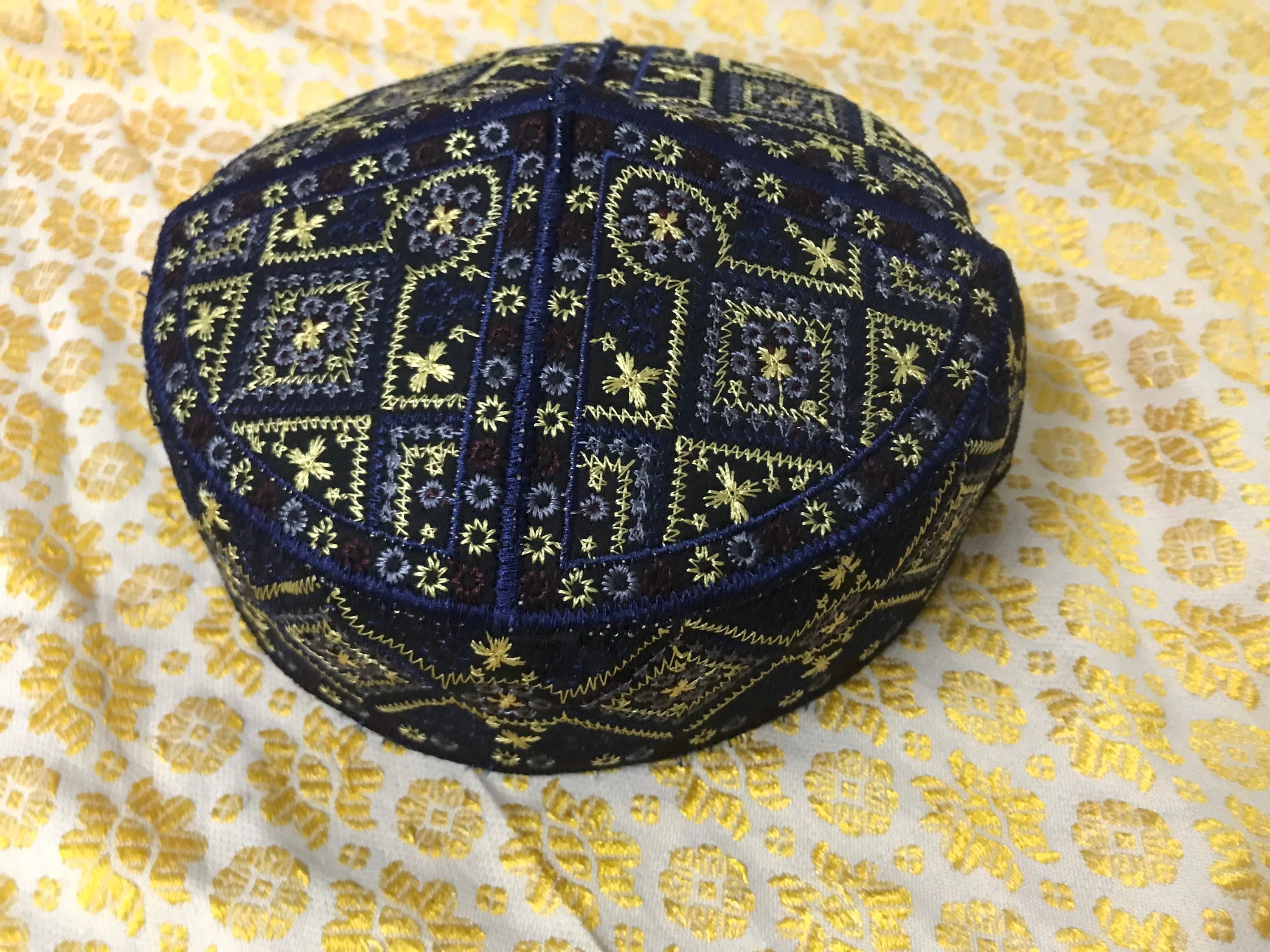 Size 57 F4 Tribal Vintage Cap Islamic Men Hat Muslim Salat Imam Hat ...