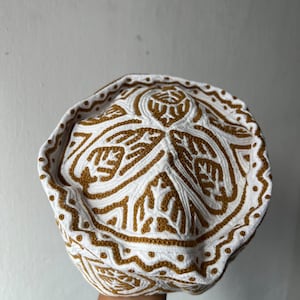 Omani Kufi Koofi Hat Topi Embroidery Handmade Cap Islamic Muslim Size ...