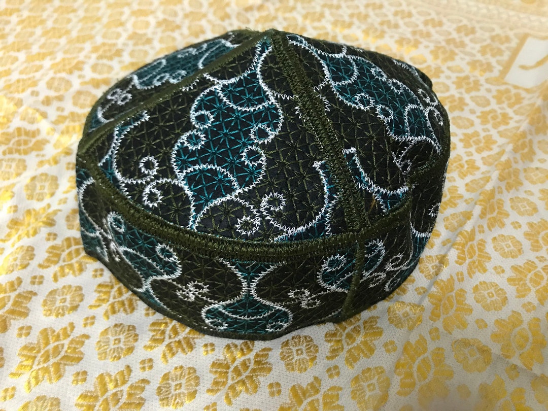 Size 58 F4 Tribal Vintage Cap Islamic Men Hat Muslim Salat Imam Hat ...