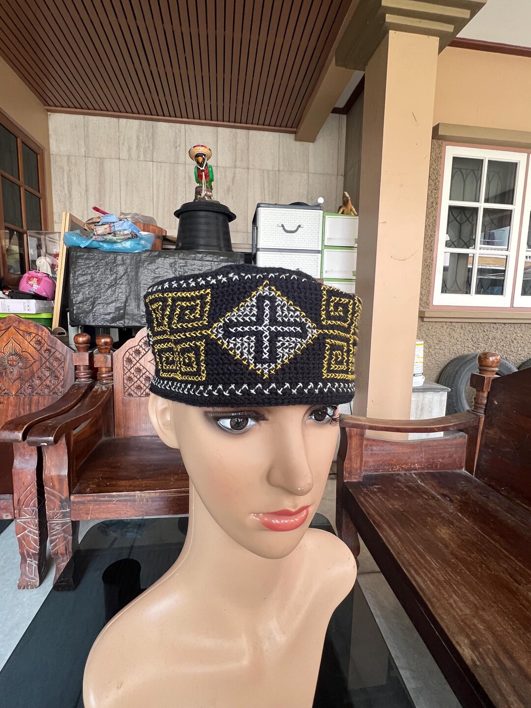 Chirstian Hat Kofi Eastern Orthodoxy Priests Crochet Embroidery Beanie ...