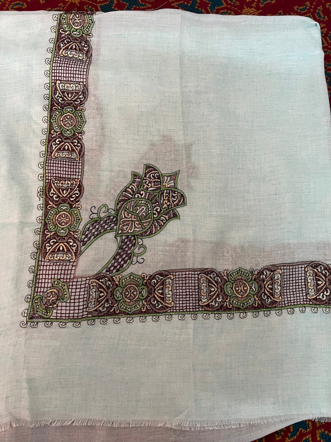 Omani Masar Saudi Scarf Shawl Embroidery Dubai Arabian Ramadan Islamic ...