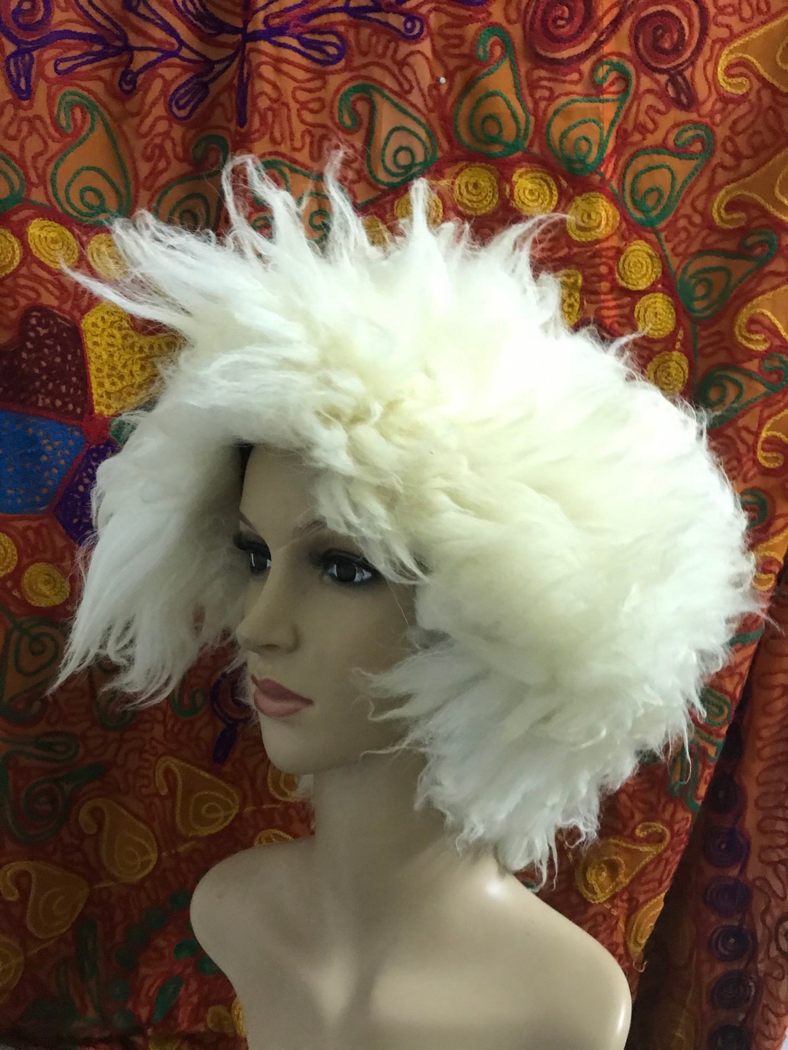Snow Fashion Uzbek Hat Pale White Papakha Caucasus Chugirma Russia ...
