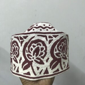 Omani Kufi Koofi Hat Topi Embroidery Handmade Cap Islamic Muslim Size ...