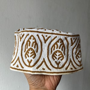 Omani Kufi Koofi Hat Topi Embroidery Handmade Cap Islamic Muslim Size ...
