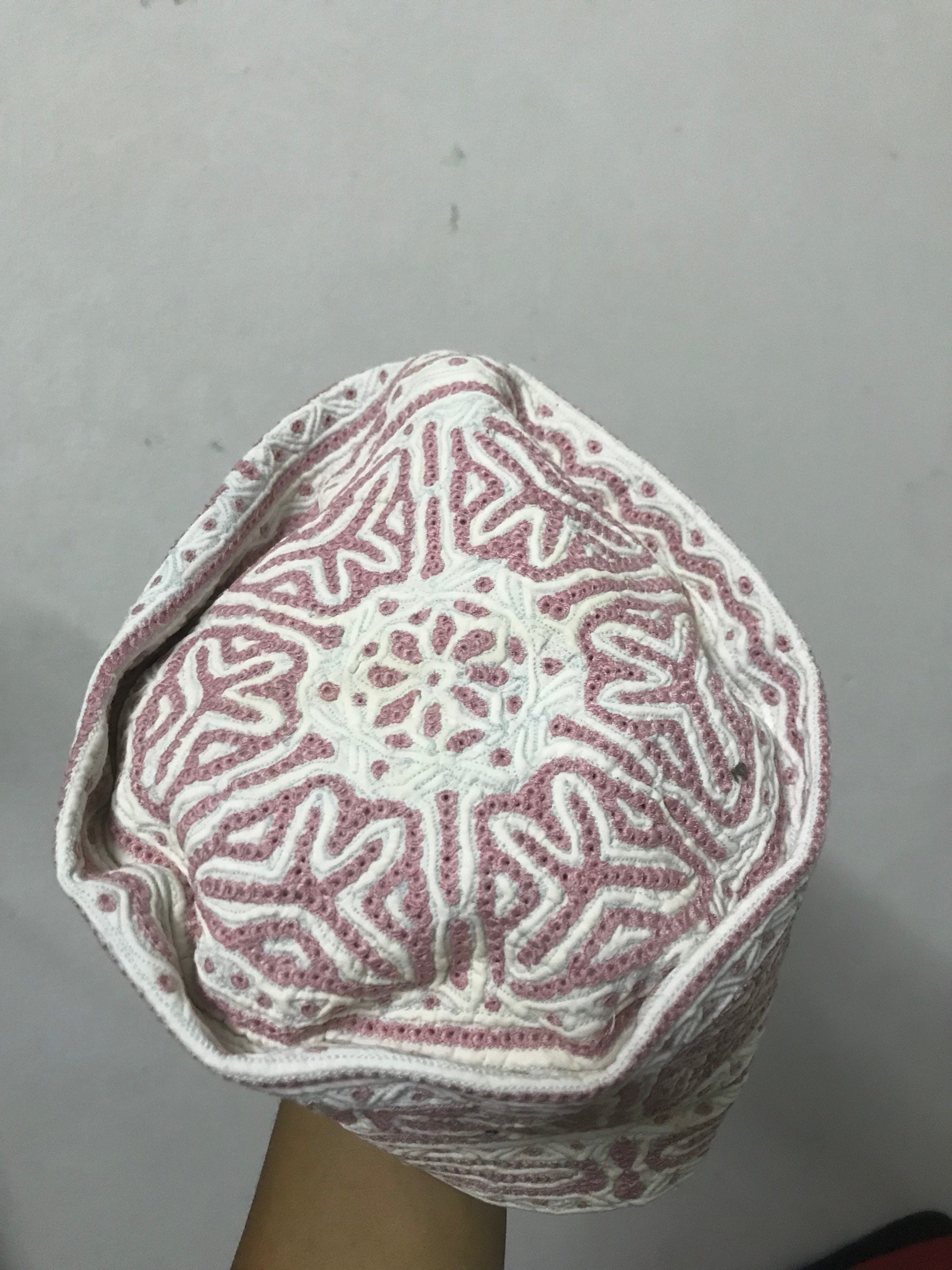 Omani Kufi Koofi Hat Topi Embroidery Handmade Cap Islamic Muslim Size ...