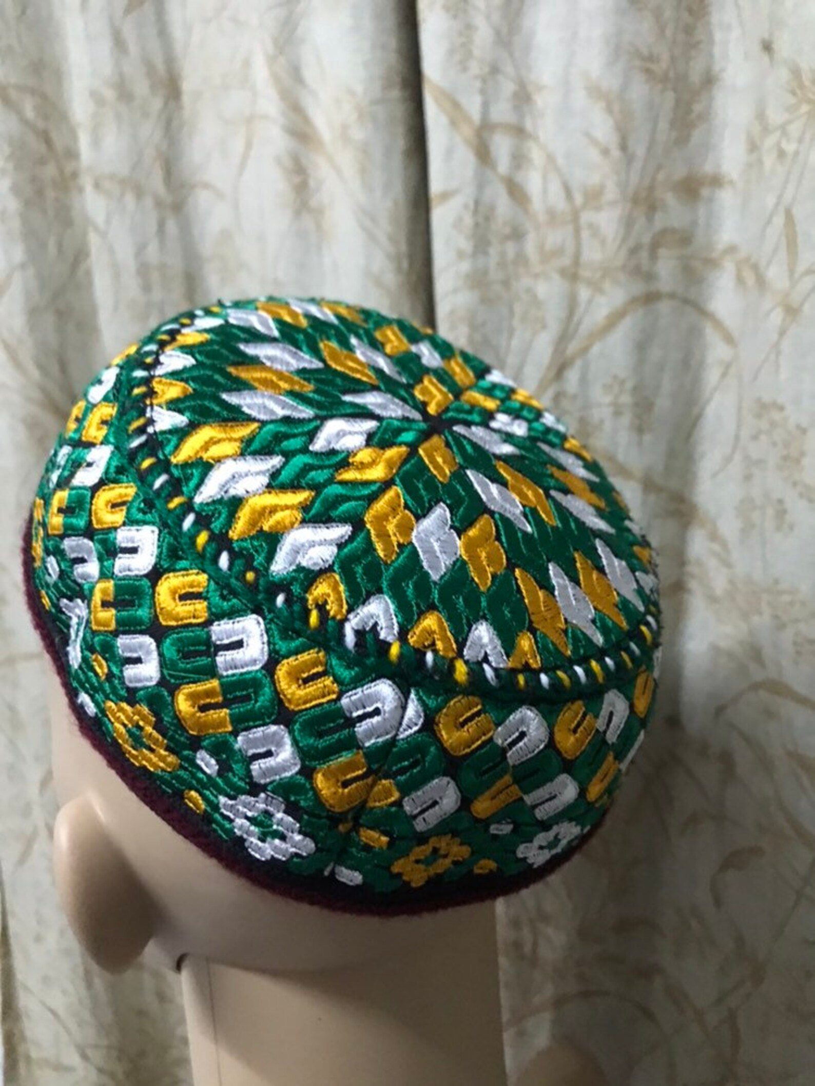 Turkmenistan Hat/ Silk Kofi Muslim Cap/ Salat Hat/ - Etsy UK
