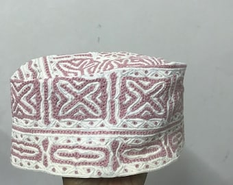 Omani Kufi Koofi Hat Topi Embroidery Handmade Cap Islamic Muslim Size ...